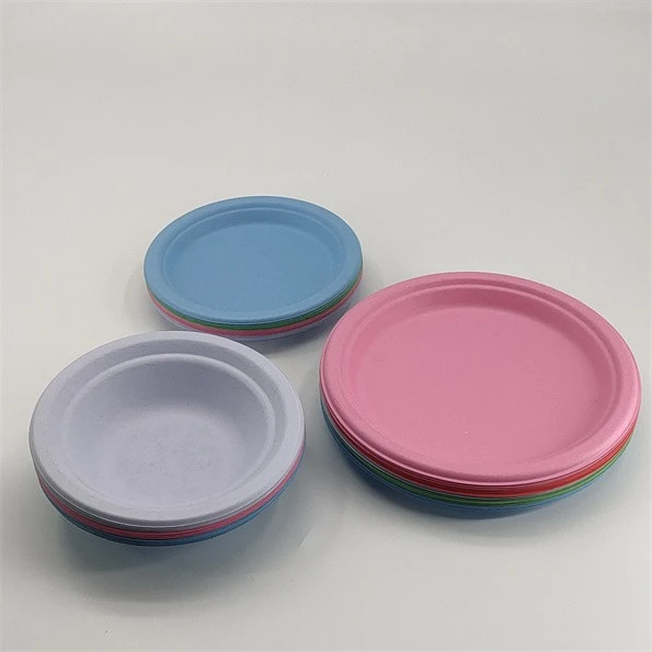 Biodegradable Bagasse Paper Plates For Party Dinner Manufacturers China ...